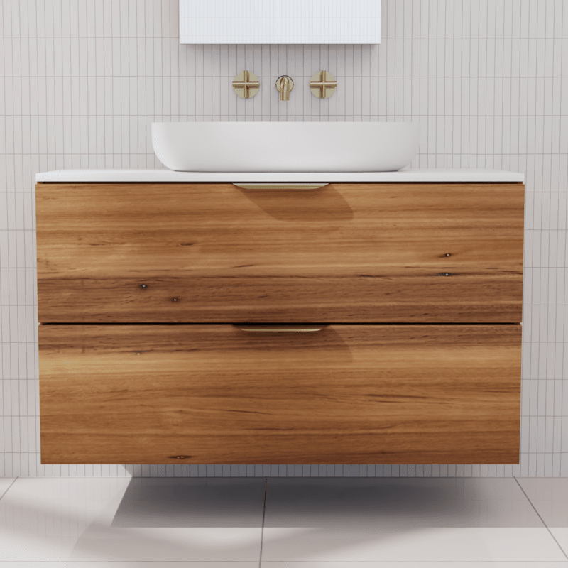 Odesa - 900mm Blackbutt Wall Hung Vanity – Eos Bathware