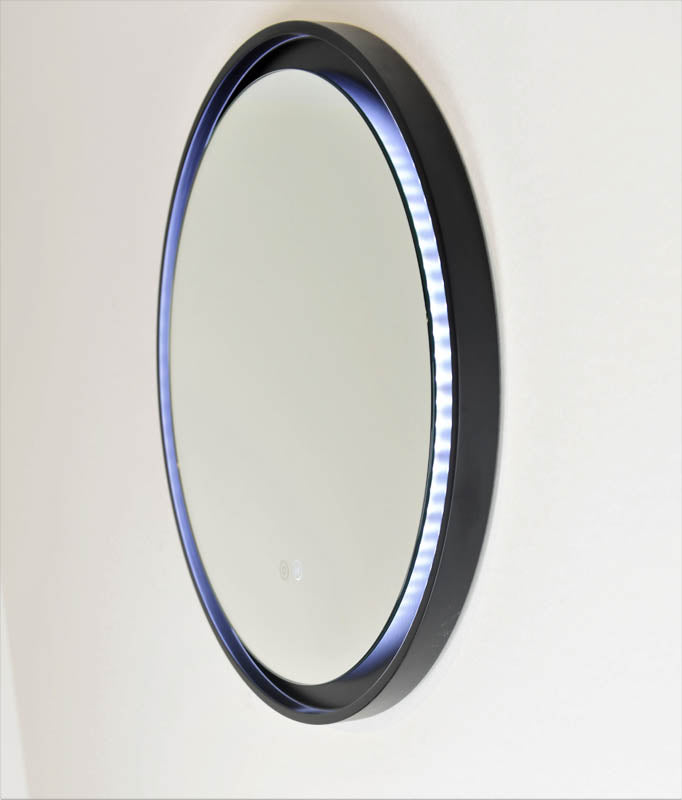 Eclipse - 800mm LED Mirror with Matte Black Frame – Eos Bathware