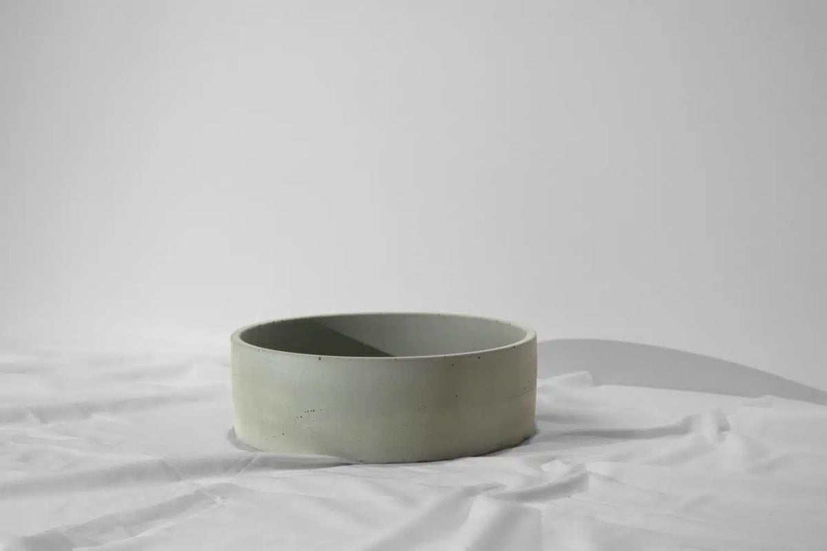 Mini Orb Concrete Basin - Ø 300x100mm, Gumleaf – Eos Bathware
