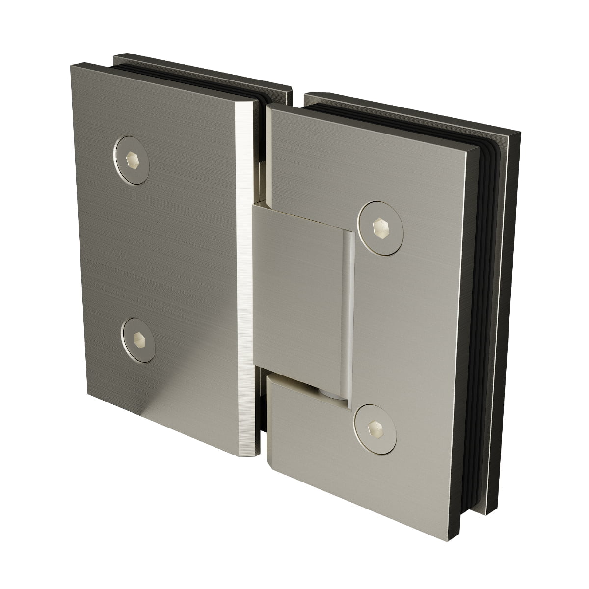 Purity - Brushed Nickel Glass to Glass Shower Hinge – Eos Bathware