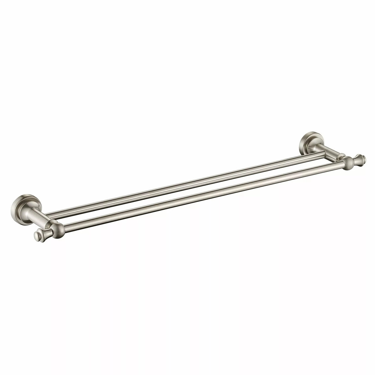 Medoc - Brushed Nickel 600mm Double Towel Rail – Eos Bathware