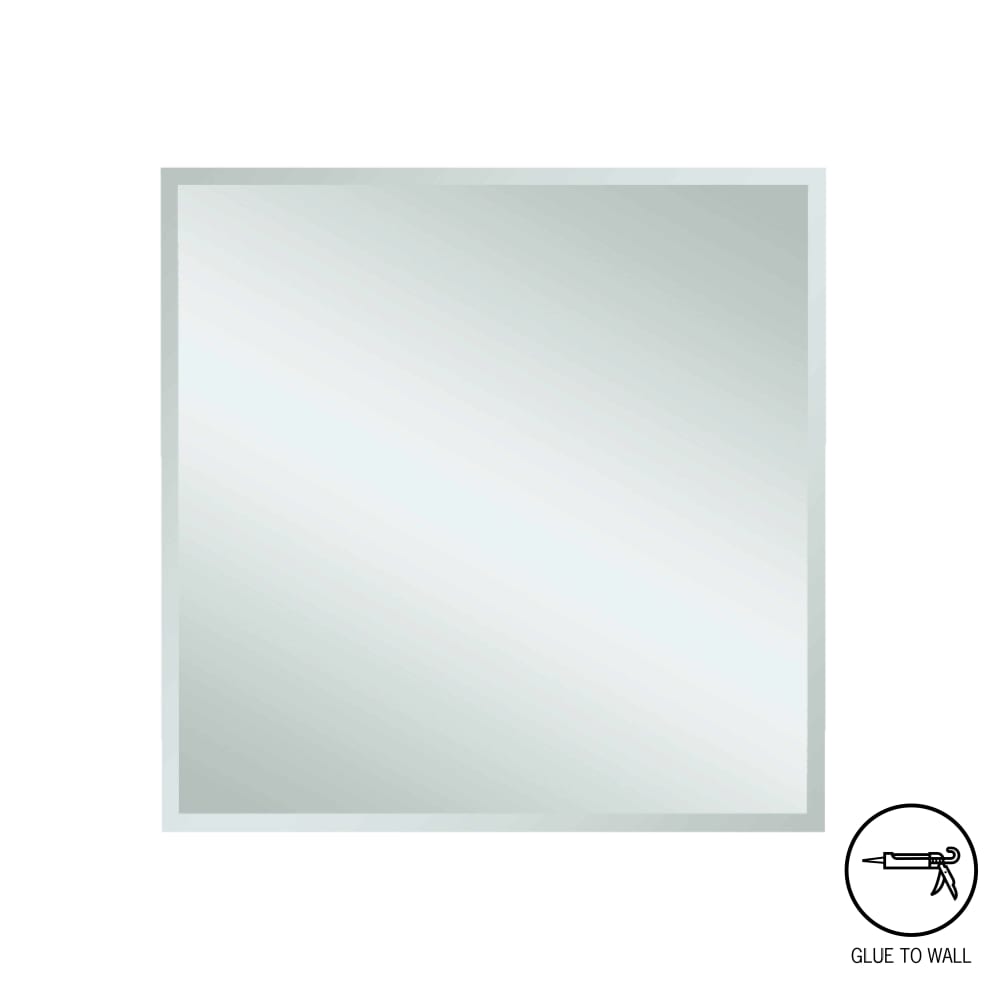 Ablaze - Montana Square 25mm Bevel Edge Mirror - 750x750mm Glue-to-Wal – Eos Bathware