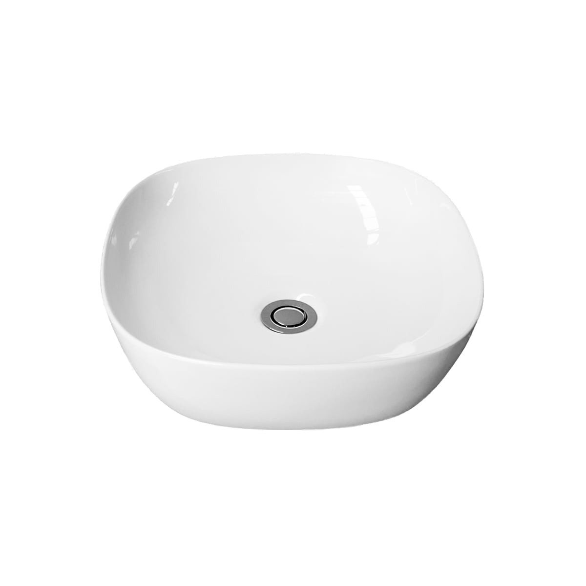 Marley - Gloss White Ceramic Basin 375x375x120mm – Eos Bathware