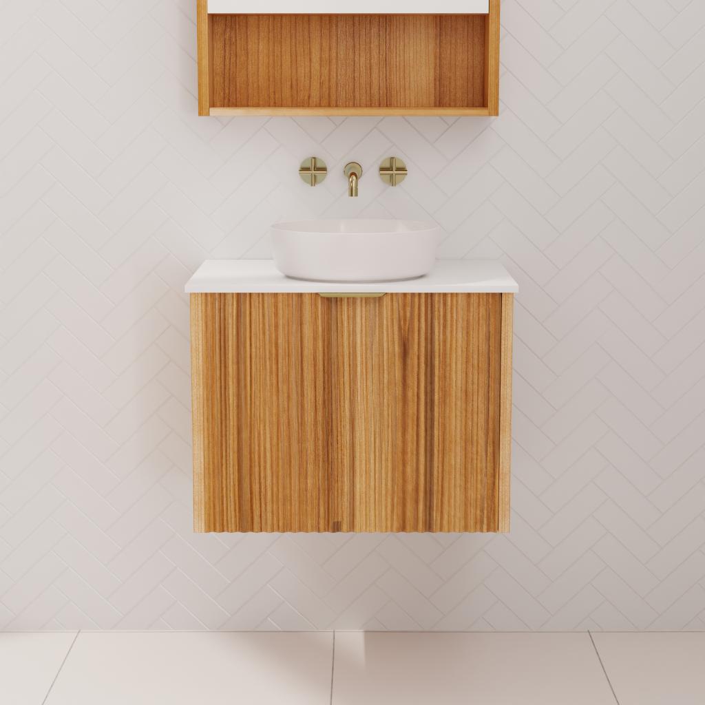 Sophia - 600mm Messmate Wall Hung Vanity – Eos Bathware