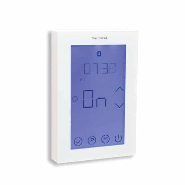 Thermorail - Portrait Touch Screen 7 Day Timer - White – Eos Bathware