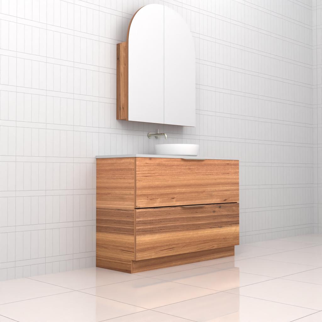 Celeste Duo - 1200mm Blackbutt Freestanding Vanity – Eos Bathware