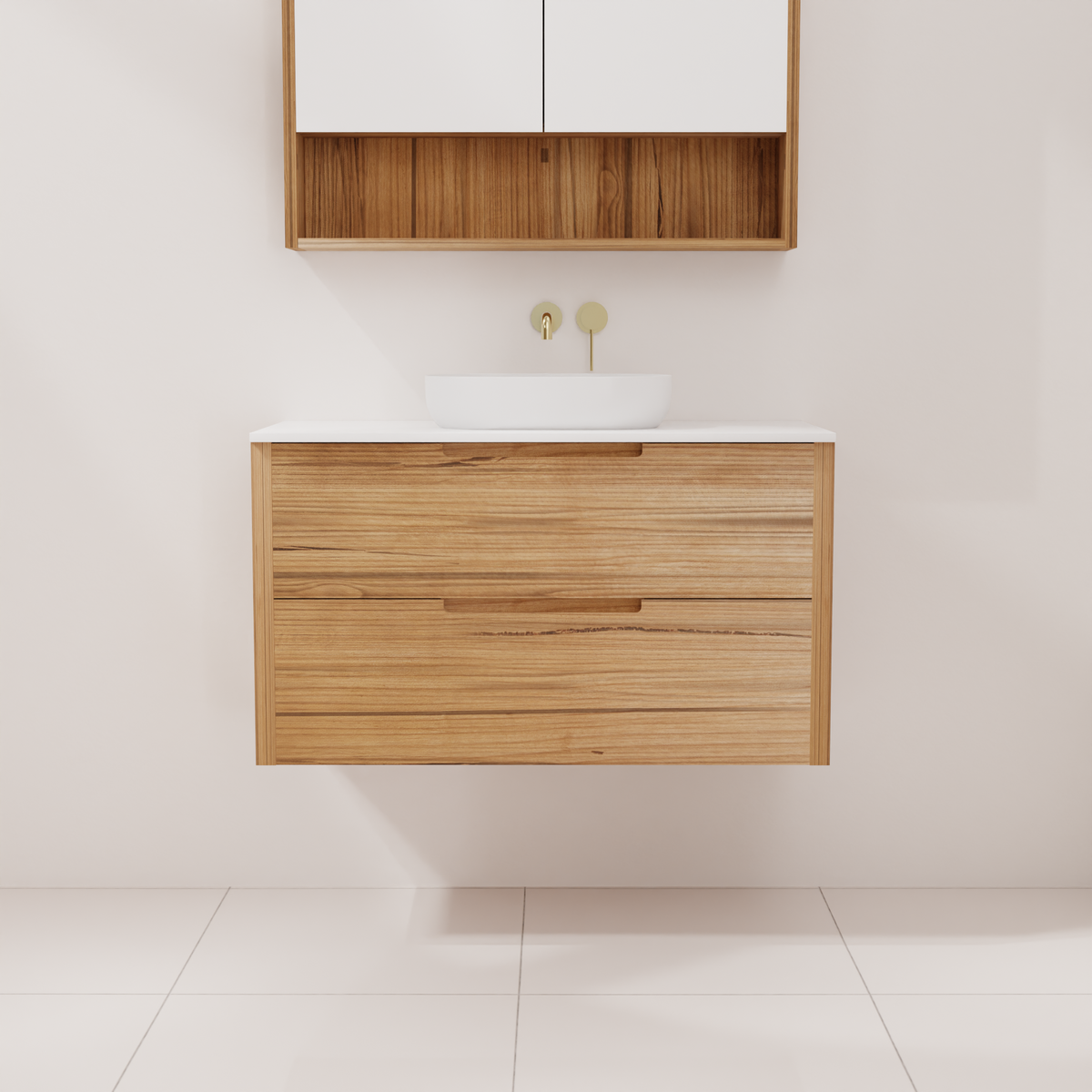 Avila - 900mm Messmate Timber Vanity – Eos Bathware
